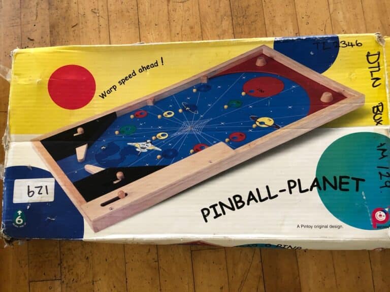Wooden Pinball Escape Planet - Pinball Holzflipper wood toy * 2 ...