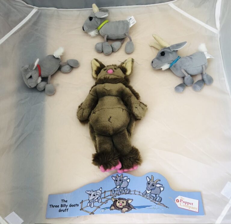 Traditional Story Sets - Three Billy Goats Gruff & Troll - Finger ...
